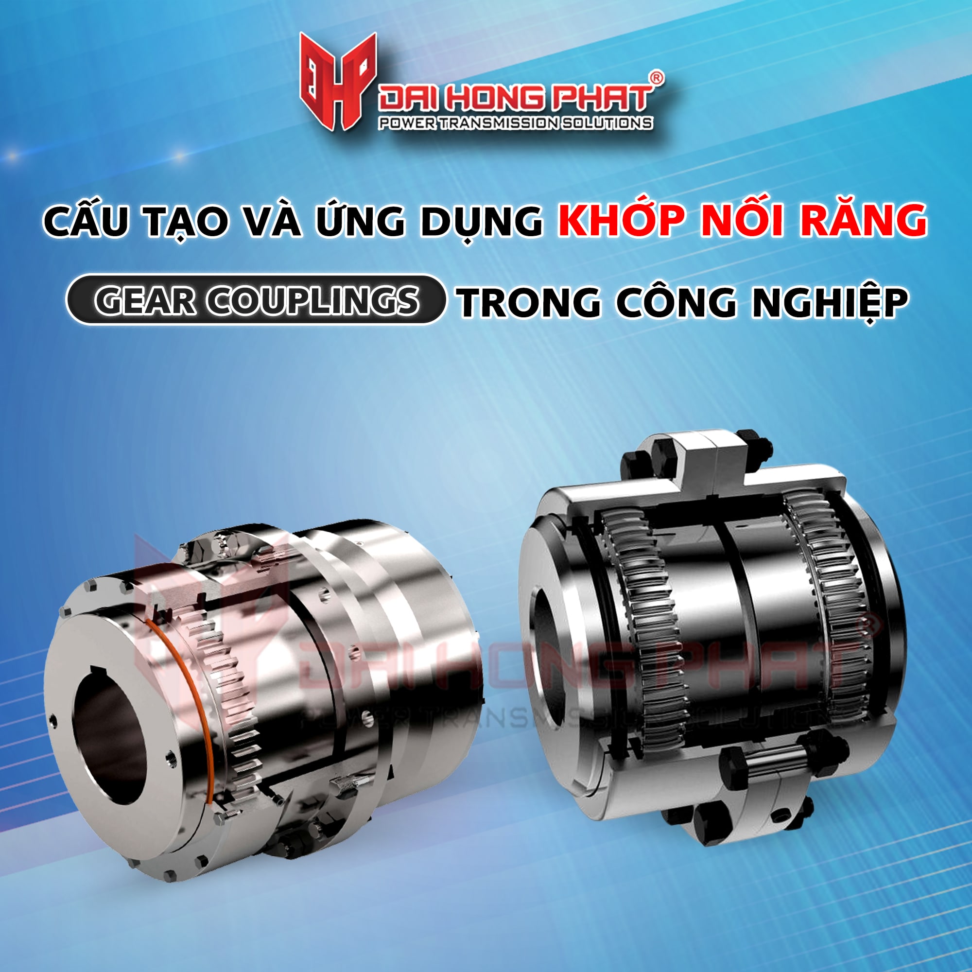 CẤU TẠO VÀ ỨNG DỤNG KHỚP NỐI RĂNG (GEAR COUPLINGS) TRONG CÔNG NGHIỆP - Đại Hồng Phát